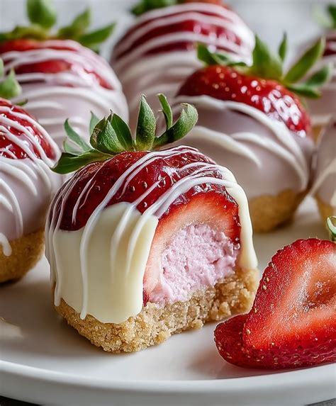 Strawberry Cheesecake Bites The Perfect No Bake Dessert Bakepeek