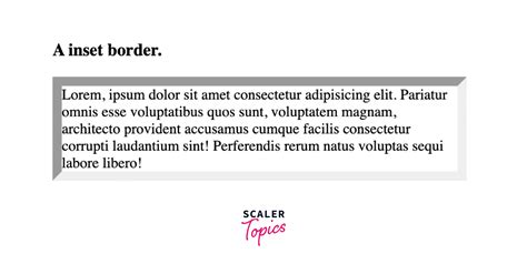 What Are The Types Of Css Borders Scaler Topics