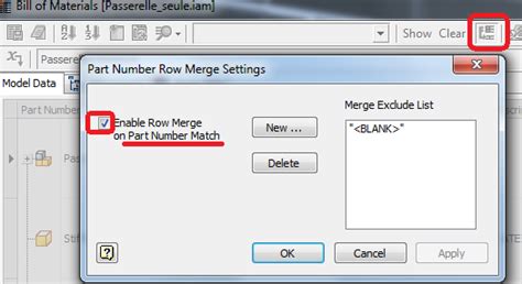 Merge Bom Rows Based On Properties Other Than Part Number