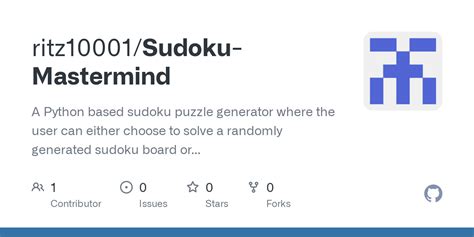 github ritz10001 sudoku mastermind a sudoku solver where the computer solves a randomly