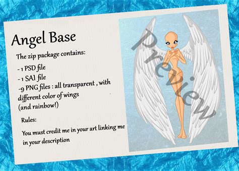 Angel Base By Cristalinawinx On Deviantart