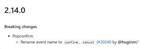 Popconfirm组件的confirm事件失效 · Issue 22468 · Elemefeelement · Github