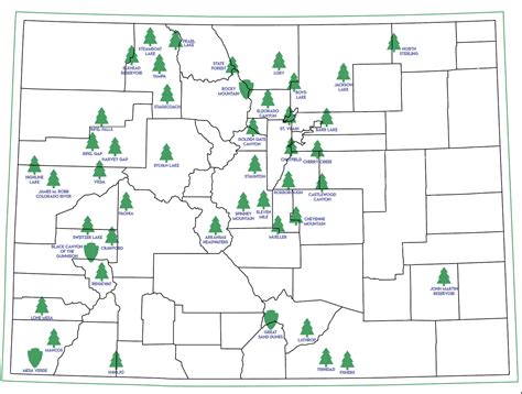 Colorado State Parks File Digital Download Laser Cut Colorado Map