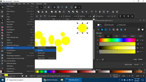 how to select multiple objects having the same colors at once instead