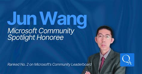 jun wang handpicked as march 2024 microsoft dynamics 365 spotlight