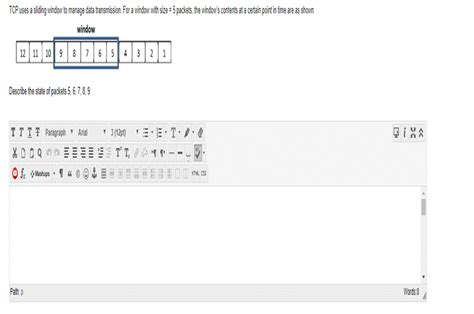 Solved Tcp Uses A Sliding Window To Manage Data Transmission For A 1 Answer Transtutors
