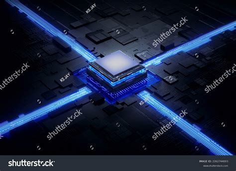 Realistic Style Microchip Processor Background Micro Stock Illustration 2262744003 Shutterstock