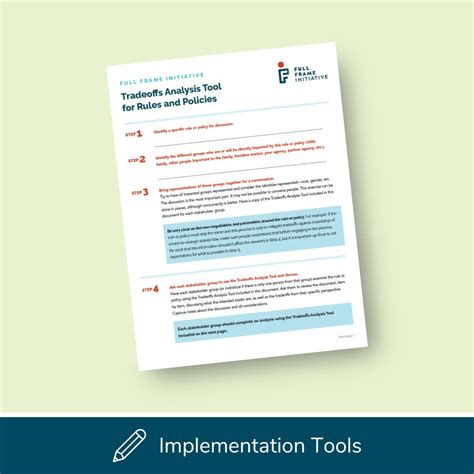 Tradeoffs Analysis Tool Download Full Frame Initiative