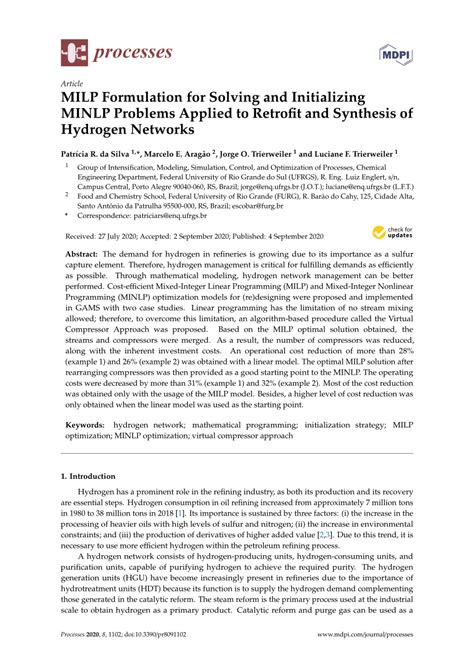 Pdf Milp Formulation For Solving And Initializing Minlp Problems