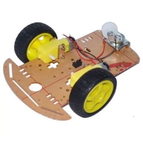Carro Chasis Arduino 2wd 1 Base Acrílica Con Encoder Arduino En Venta