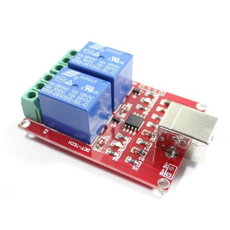 USB Control Switch 2 Channel 5V Relay Module