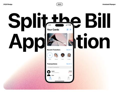 Bill Splitting App Ux Ui Design On Behance