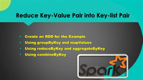 reduce key value pair into key list pair spark by {examples}