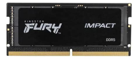 Memória Ram Para Notebook Ddr5 16gb 4800mhz Cl38 Kingston Fury Impact Kf548s38ib 16 Sodimm Preto
