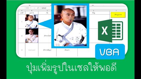 Microsoft Excel 1 ทำปุ่มแทรกรูปลงในเซลพอดีอัตโนมัติ Vba การเขียน