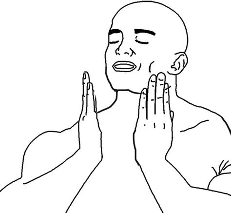 Создать мем мем гладит лицо наслаждение мем мем руки на щеках Картинки Meme