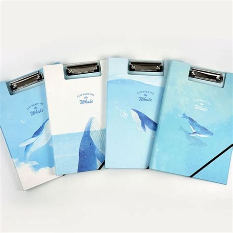 클립밴드화일 실용적인 N7105b9b3ca 고래 랜덤 3p 무광 하드커버 파일 홀더 홈플러스 택배배송