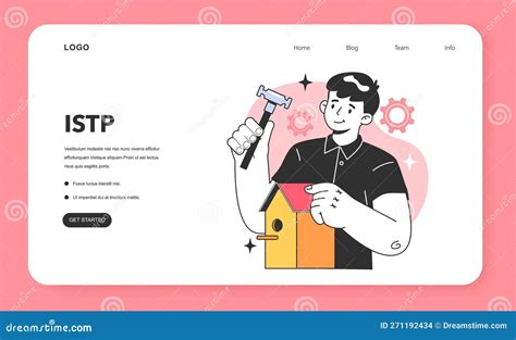 Istp Mbti Type Character With The Introverted Sensing Thinking Stock Illustration