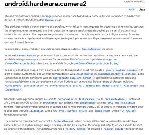 Android Camera开发入门 第三篇： Camera 常用api和最新框架介绍 小驰行动派 博客园