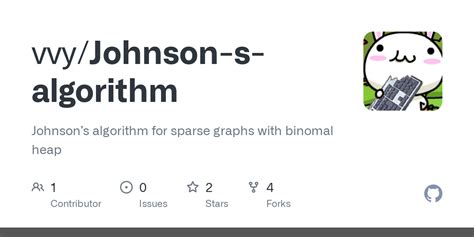 github vvy johnson s algorithm johnson s algorithm for sparse graphs with binomal heap