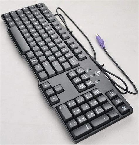 With Wire Logitech K100 Classic PS/2 Wired Keyboard (Black), Size ...