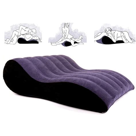 Rnpfor Sex Cushion Inflatable Sex Pillow Pvc Flocking Sex Chair Travel