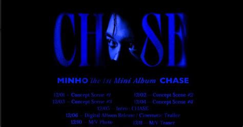 샤이니 민호 첫 미니앨범 체이스로 솔로 데뷔 12월 6일 음원 공개