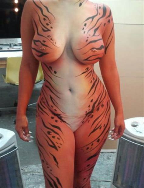 Tiger Girl Cosplay Tiger Body Paint Sexy Body Paint Girls Pinterest Xxxpicss Com