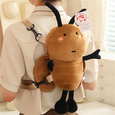 Cute Cockroach Backpack Plush Bag Toy Triver