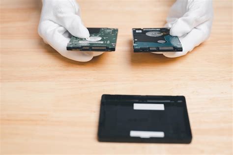 Premium Photo Fix And Repair Hard Drive Computer For Recovery Data And Backup To Storage