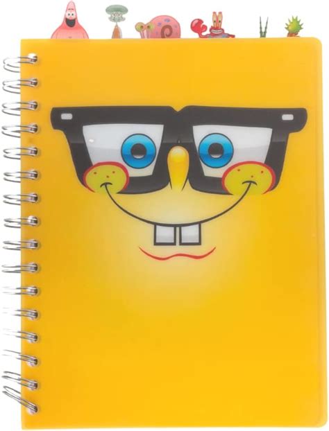Innovative Designs Nickelodeon Spongebob Squarepants Tab Journal Notebook Spiral Bound 144