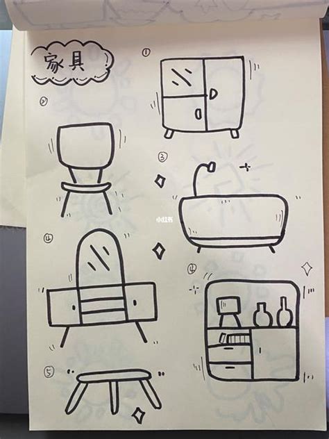 儿童家具简笔画 儿童家具简笔画图片大全 画趣文库（我爱生活）