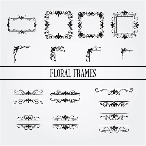 Premium Vector Floral Border And Corner Design