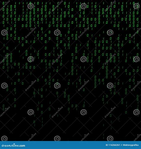 Binary Digits Falling Background Abstract 0 1 Wallpaper Stock Vector
