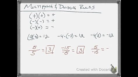 Integer And Fraction Rules Youtube