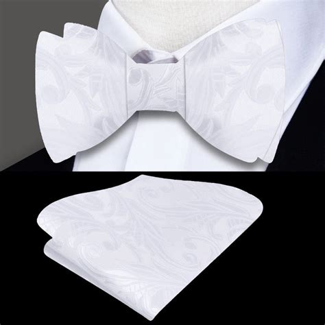 Favored Floral Self Tie Bow Tie Brown Bow Tie Blue Bow Tie Classic White Dress