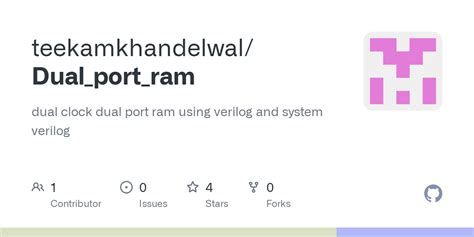 Dualportramtestbenchv At Main · Teekamkhandelwaldualportram · Github