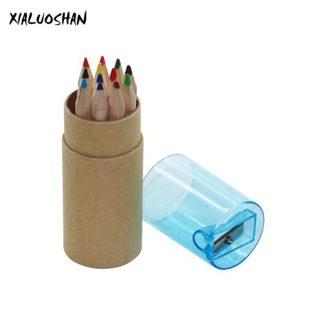 아이 그림 문구 용품 12 색 그리기 쓰기 나무 학교 학생 아티스트 색연필 상자 그리기 펜 연필 And 쓰기 공급