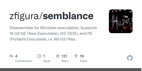 GitHub Zfigura Semblance Disassembler For Windows Executables Supports Bit NE New