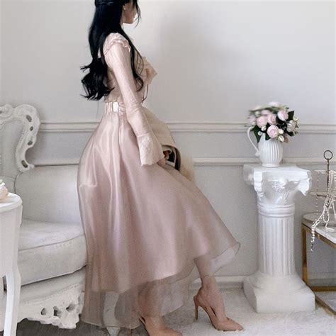 신상할인 오간자 새틴 실크 플레어 롱 스커트 A라인스커트 밴딩 롱치마