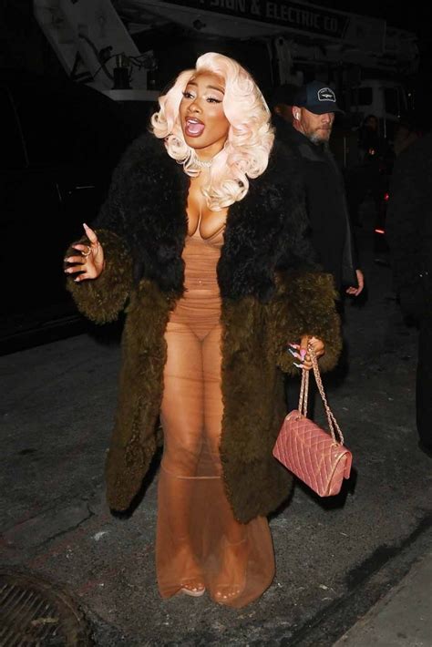 New York Ny Exclusive Rapper Megan Thee Stallion Turns Heads In A See Through Dress While
