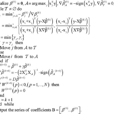 Lasso Algorithm Modified With Non Negative Modification Download Lasso Algorithm Modified With Non Negative Modification Download