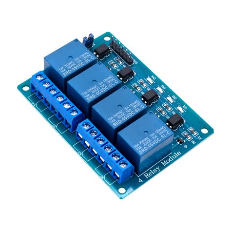 Modulo Relevadores Relay 4 Canales 5v Rantec Electronics