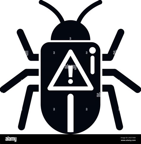 Online Bug Icon Simple Vector Virus Error File Data Stock Vector Image And Art Alamy