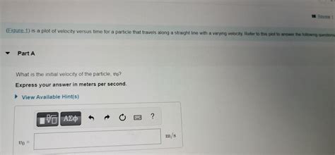 Solved A Common Graphical Representation Of Motion Along A Chegg Com