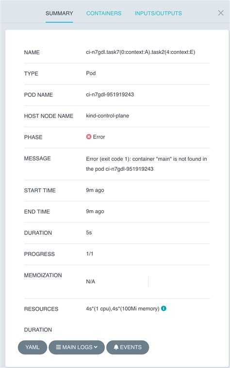 Workflow Could Not Get Container Status · Issue 5251 · Argoprojargo Workflows · Github