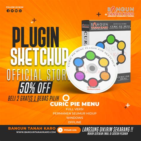 CURIC PIE MENU PRO Plugin Extention For Sketchup Full Versi Seumur Hidup