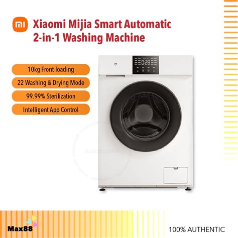 Xiaomi Mijia Smart Automatic Washing Drying In Washing Machine Kg Shopee Malaysia