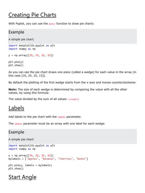 Piechart Pdf Pie Chart Color