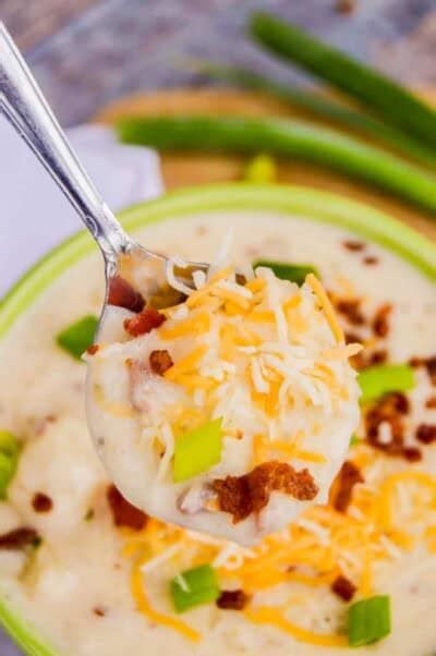 Slow Cooker Cheesy Ranch Potato Soup • The Diary Of A Real Housewife
